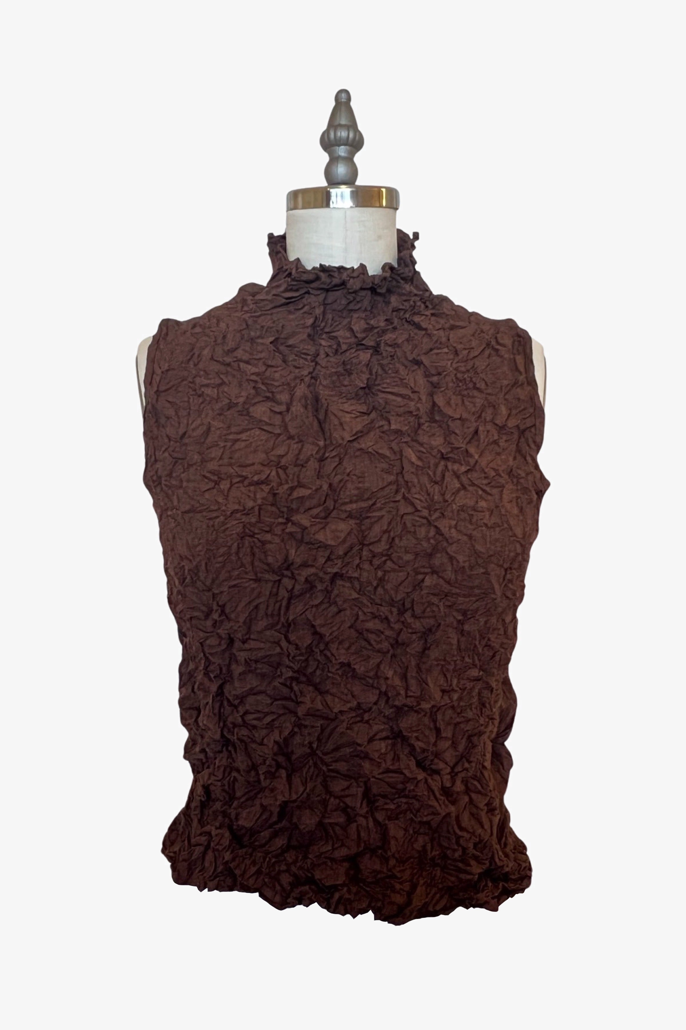 Moth Raina Mock Top | Chocolate – Carol Young | Undesigned